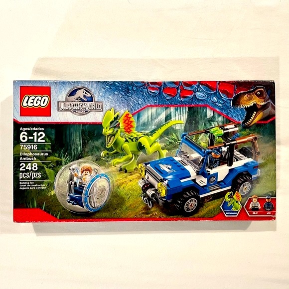 Lego | Toys | New Lego 7596 Jurassic World Dilophosaurus Ambush ...